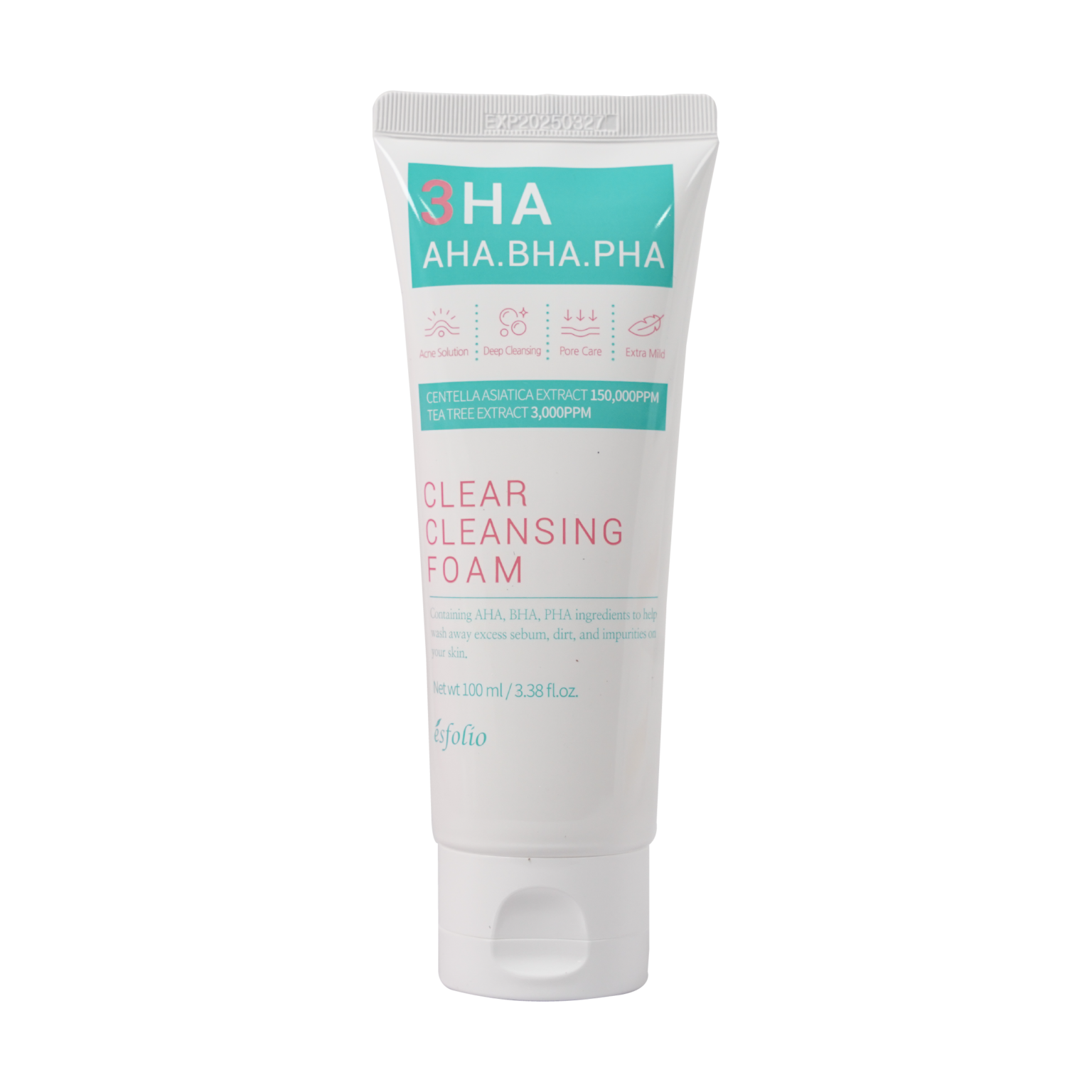 ESFOLIO 3HA CLEAR CLEANSING FOAM 100ML – Jacqueline