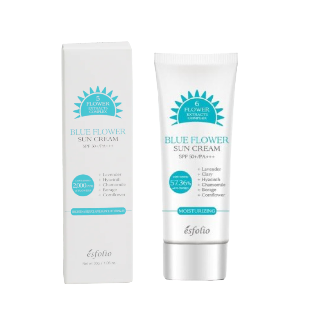 ESFOLIO BLUE FLOWER SUN CREAM SPF 50+ 30G – Jacqueline