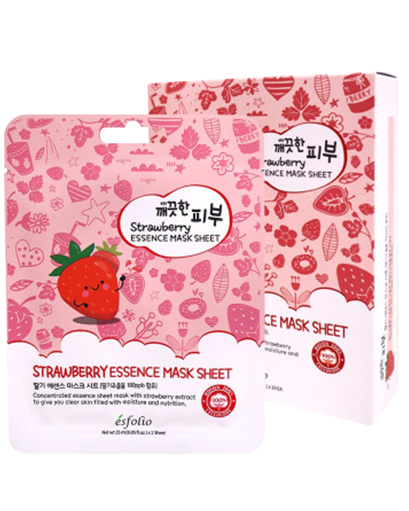 ESFOLIO PURE SKIN STRAWBERRY ESSENCE MASK SHEET – Jacqueline