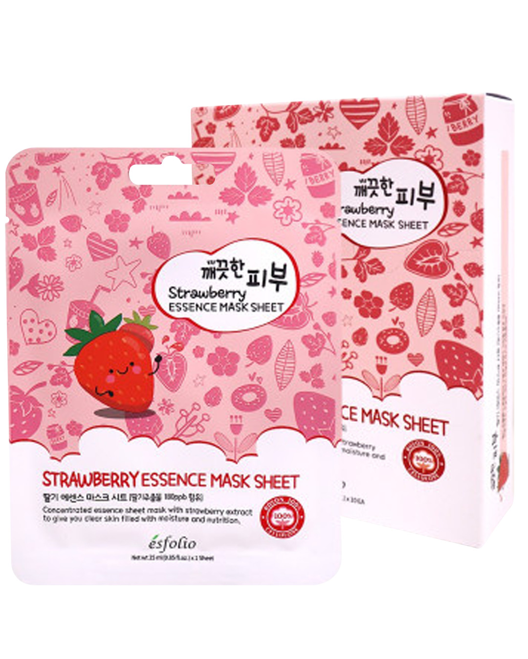 ESFOLIO PURE SKIN STRAWBERRY ESSENCE MASK SHEET – Jacqueline